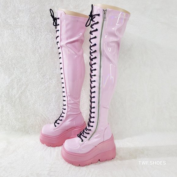 Demonia | Shoes | Demonia Factory Color Defect Pink Hologram Otk ...